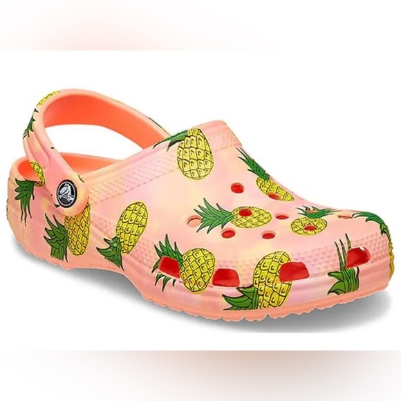 CROCS | Shoes | Crocs Pineapple Women Sz 8 Or 9 Classic Retro Resort ...